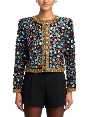 Aqua Jeweled Blazer