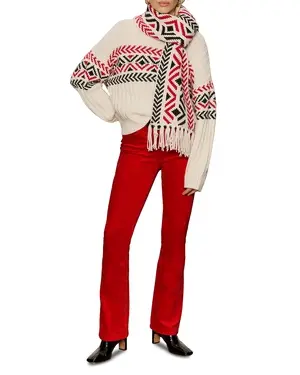 Sanctuary Intarsia Sweater - Chalk Multi