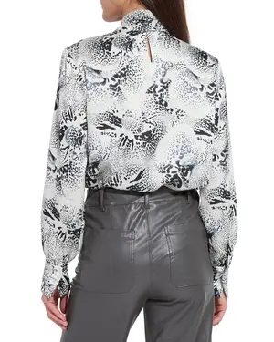 Lyssé Embellished Tie-neck Blouse