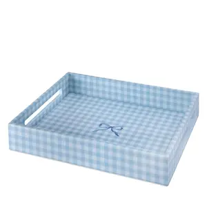 ADDISON ROSS Gingham Tray, 16 X 14 - Blue Gingham