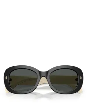 Tory Burch Oval Sunglasses - Black