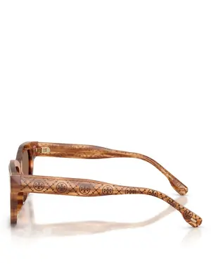 Tory Burch 55mm Rectangular Sunglasses