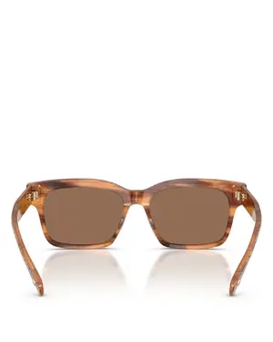 Tory Burch 55mm Rectangular Sunglasses