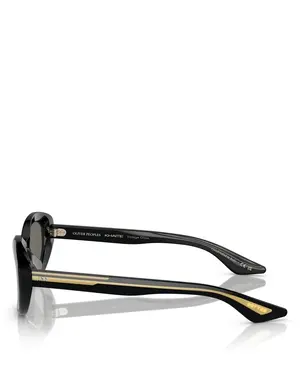 Khaite X Oliver Peoples Oval Sunglasses - Black