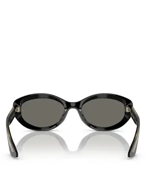 Khaite X Oliver Peoples Oval Sunglasses - Black