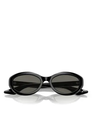 Khaite X Oliver Peoples Oval Sunglasses - Black