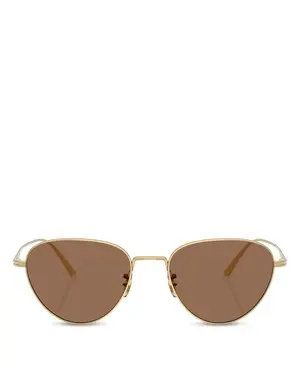Khaite X Oliver Peoples Cat Eye Sunglasses - Gold