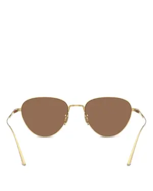 Khaite X Oliver Peoples Cat Eye Sunglasses - Gold