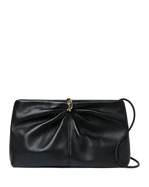 LOEFFLER RANDALL Corrine Gathered Clutch - Black