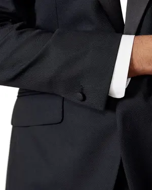 REISS Jacquard Tailored Fit Tuxedo Jacket