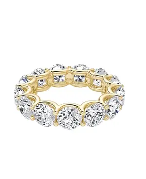 VRAI Eternity Band With Round Lab Grown Diamonds - K Yellow Gold