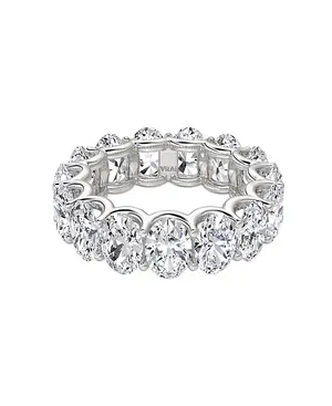 VRAI Eternity Band In Oval Lab Grown Diamonds - Platinum
