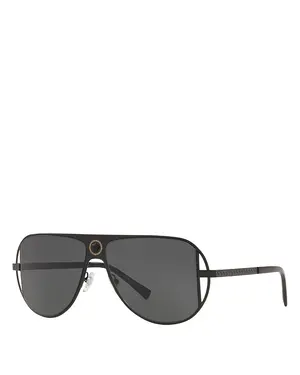 Versace Aviator Sunglasses, 57mm - Matte Black/dark Grey