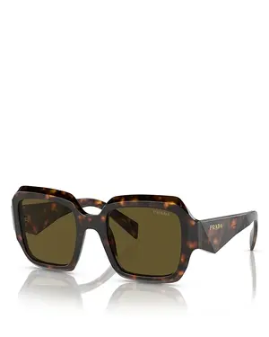 Prada Pillow Sunglasses, 53mm - Honey Tortoise/dark Brown