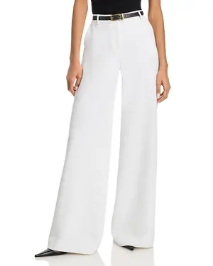 L'Agence Livvy Straight-leg Pants - White