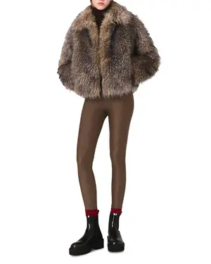 Maje Gastonita Faux Fur Coat