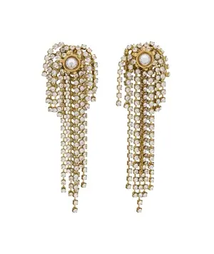 Ulla Johnson Large Chandelier Earrings - Crystal