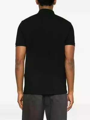 Stone Island Short-sleeve Patch Polo Shirt - Black