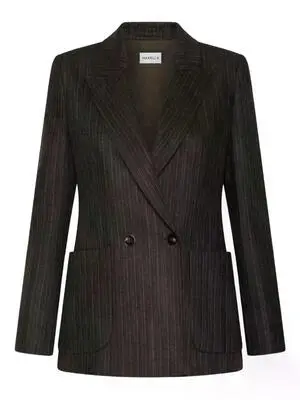 Marella Pinstriped Double-breasted Jacket