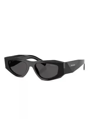 Prada Geometric Frame Sunglasses - Black