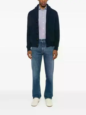 BORRIELLO NAPOLI Striped Cotton Shirt - Blue