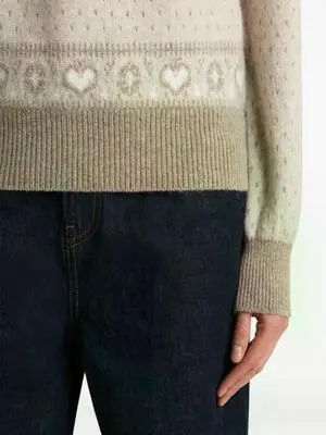 Khaite Guy Fair Isle Sweater - Neutrals