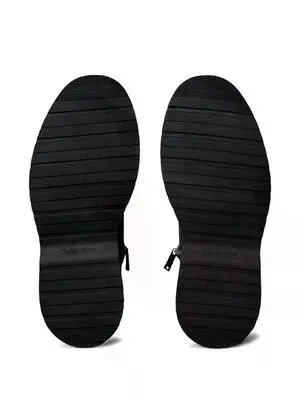 Calvin Klein Logo-detail Leather Boots