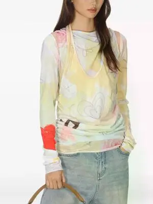OPEN YY Graphic-print Top