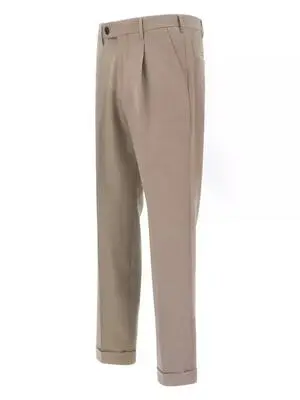 DEVORE INCIPIT Pleated-front Trousers - Neutrals