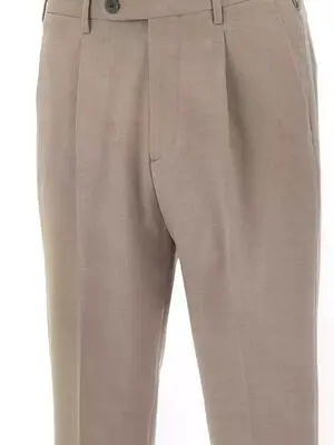 DEVORE INCIPIT Pleated-front Trousers - Neutrals