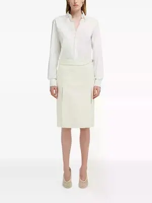 FERRAGAMO Hug Buckle Pencil Skirt - Neutrals