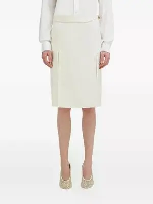 FERRAGAMO Hug Buckle Pencil Skirt - Neutrals