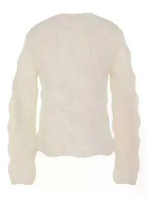 Comme Des Garçons Open-work Long-sleeve Sweater - Neutrals