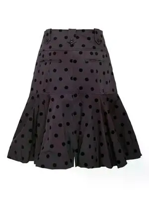 Rokh Puff Hem Midi Skirt