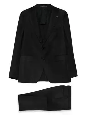 Tagliatore Notched-lapel Suit - Black