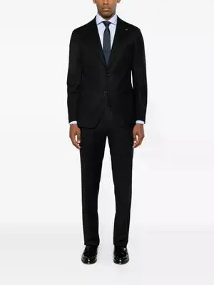 Tagliatore Notched-lapel Suit - Black