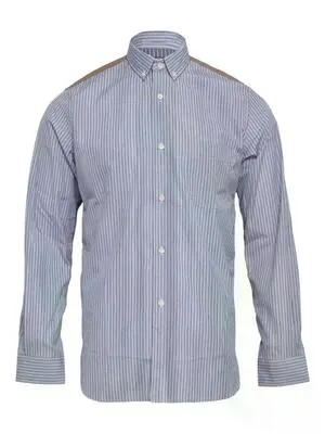 Junya Watanabe Striped-pattern Shirt - Blue