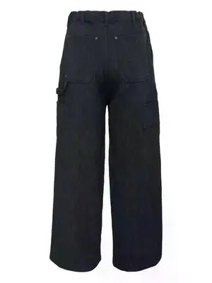 TAAKK Crepe-texture Trousers