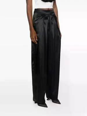 RHIZOME Taffeta Pleated Trousers