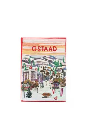OLYMPIA LE-TAN X Mlle Mouns Ski In Gstaad Clutch - Red