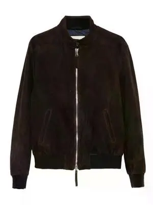 THE JACK LEATHERS Suede Bomber Jacket