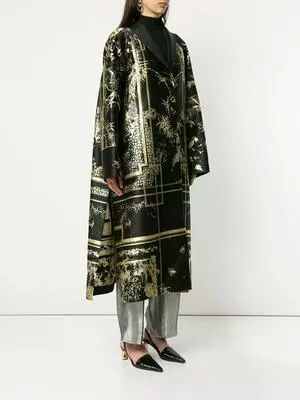 Alberta Ferretti Brocade Cape