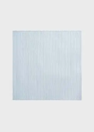 TOTÊME Striped Silk Scarf Ice/white - Ice,white