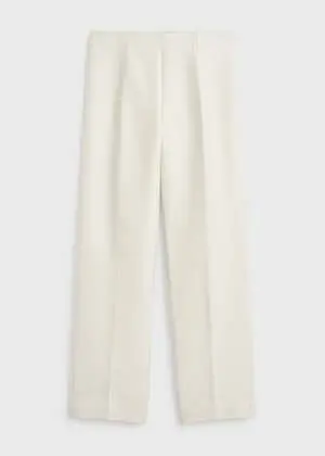 TOTEME Slim Evening Trousers - Ecru