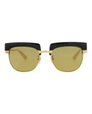 Gucci Square-frame Metal Sunglasses - Gold Gold Brown (gg1132s/30013537/001)