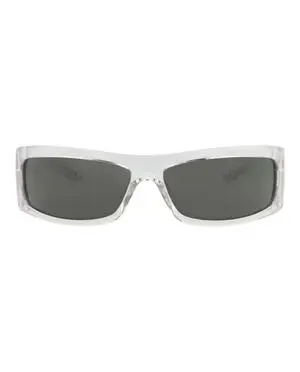 Gucci Shield Frame Injection Sunglasses - Crystal Crystal Grey (gg1492s/30014769/004)