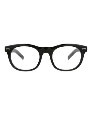 Montblanc Acetate Round Frame Optical Frames - Black Black Transparent (mb0229o/30013543/001)