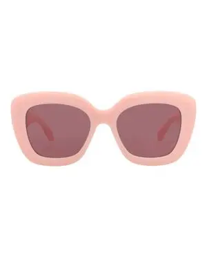 Alaïa Square Frame Recycled Acetate Sunglasses - Pink Pink Violet (aa0072s/30014380/003)