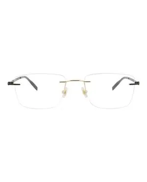 Montblanc Square-frame Optical Frames - Gold Black Transparent (mb0281o/30014190/006)