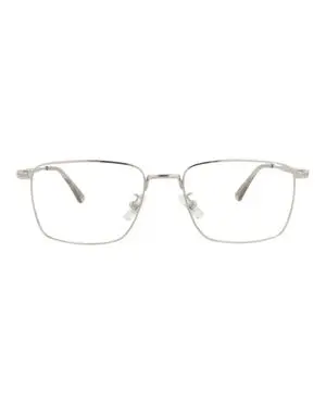 Montblanc Metal Square Frame Optical Frames Silver Silver Transparent (mb0308o/30014594/003)